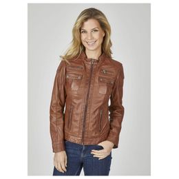 7eleven Lederjacke SEPERFORMANCE in Cognac | Gr.: 34
