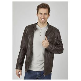 Bugatti Lederjacke BUALBERTO in dunkelbraun | Gr.: 52