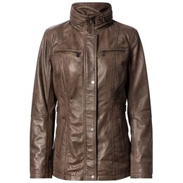 CBL Damen Lederjacke in grau | Gr.: 48