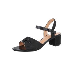 Ital-Design High-Heel Sandalette in Schwarz | Gr.: 37
