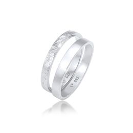 Elli Ring 925 Sterling Silber Ring Set in Silber | Gr.: 52