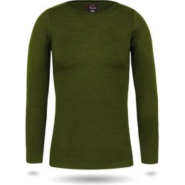 Normani Outdoor Sports Damen Merino Langarm-Shirt Mandurah in Gr&uuml;n | Gr.: XS