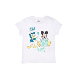 Disney Mickey Mouse T-Shirt kurzarm in Wei&szlig; | Gr.: 67