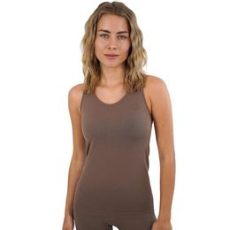 Stark Soul&reg; Stark Soul Damen Sport Shirt - Racerback Top in deep taupe | Gr.: XL/XXL