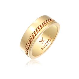 Kuzzoi Ring 925 Sterling Silber in Gold | Gr.: 66