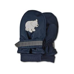 Sterntaler F&auml;ustlinge Eisb&auml;r in marineblau | Gr.: 1