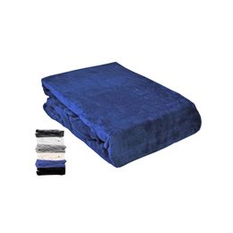 JACK Mikrofaser Spannbettlaken Teddy Flausch Cashmere Touch in Blau | Gr.: 180x200 cm