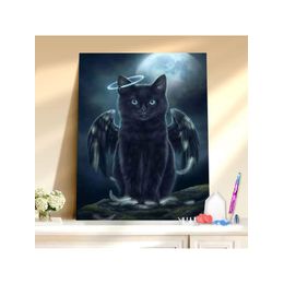 ARTNANAS Diamond Painting-"Gefl&uuml;gelter Kater" | Gr.: 60x80 cm
