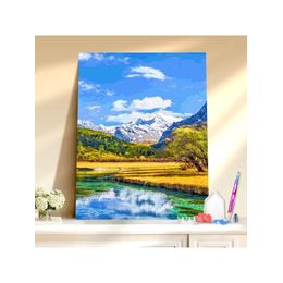 ARTNANAS Diamond Painting-"Idylle am Berg" | Gr.: 30x40 cm