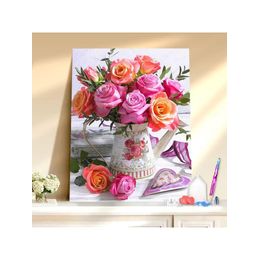 ARTNANAS Diamond Painting-"Rosen in Vase" | Gr.: 60x80 cm