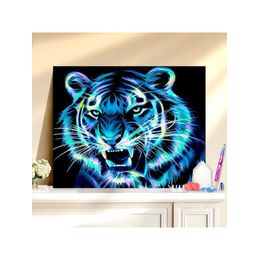 ARTNANAS Diamond Painting-"Neon-Tiger" | Gr.: 40x50 cm