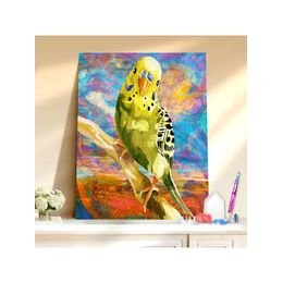 ARTNANAS Diamond Painting-"Wellensittich" | Gr.: 60x80 cm