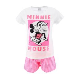 Disney Minnie Mouse Pyjama "Minnie" in Wei&szlig;/ Pink | Gr.: 128