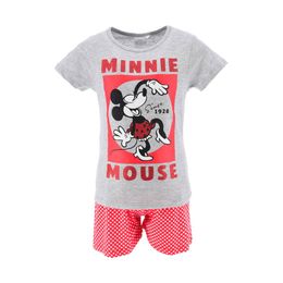 Disney Minnie Mouse Pyjama "Minnie" in Rot/ Grau | Gr.: 104