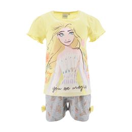 Disney Frozen 2tlg. Outfit: Schlafanzug Elsa Pyjama in Gelb | Gr.: 116