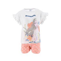 Disney Frozen 2tlg. Outfit: Schlafanzug Elsa Pyjama in Orange | Gr.: 104