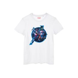 T-Shirt kurzarm mit Avengers Logo in Wei&szlig; | Gr.: XL