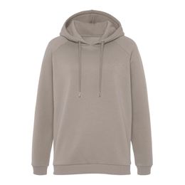 Lascana Kapuzensweatshirt in taupe | Gr.: 32/34