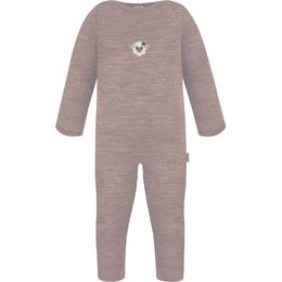 Normani Outdoor Sports Baby Merino Strampler Tangoio in Rosa | Gr.: 56