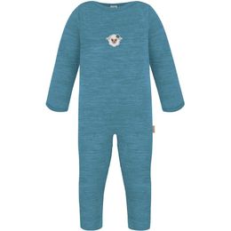 Normani Outdoor Sports Baby Merino Strampler Tangoio in Blau | Gr.: 74