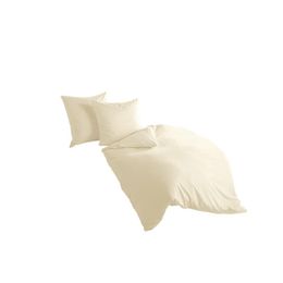 Bierbaum Biber-Bettw&auml;sche-Set in Beige | Gr.: 240x220 cm