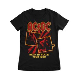 ACDC AC/DC Shirt "Back In Black Tour 1980 Girly Tee" in Schwarz | Gr.: M