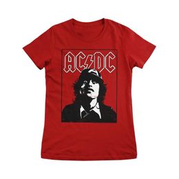 ACDC AC/DC Shirt "Lock Up Your Daughters Girly Tee" in Rot | Gr.: L