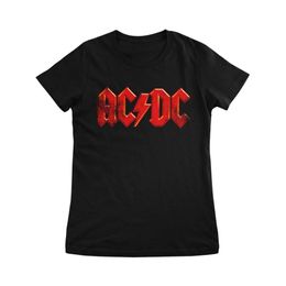 ACDC AC/DC Shirt "Distressed Logo Girly Tee" in Schwarz | Gr.: XXL