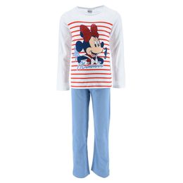 Disney Minnie Mouse 2tlg. Outfit: Schlafanzug Langarmshirt und Hose in Rot | Gr.: 98