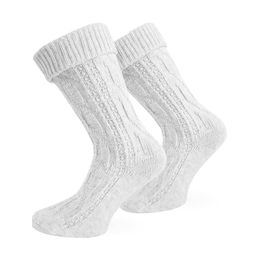 Normani Trachtensocken in Wei&szlig; | Gr.: 47-50