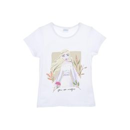 Disney Frozen T-Shirt Sommer Elsa in Wei&szlig; | Gr.: 128