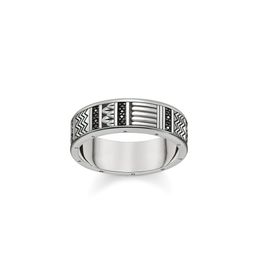 Thomas Sabo Ring in silber, schwarz | Gr.: 54