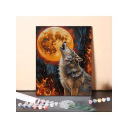 ARTNANAS DIY Malen nach Zahlen Set-"Werwolf" | Gr.: 30x40 ohne Rahmen