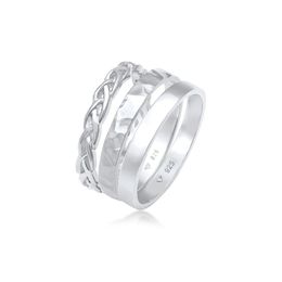 Elli Ring 925 Sterling Silber Ring Set in Silber | Gr.: 54