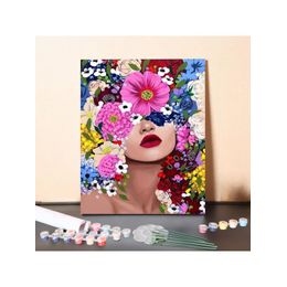 ARTNANAS DIY Malen nach Zahlen Set-"Die verbl&uuml;mte Sicht" | Gr.: 40x50 ohne Rahmen