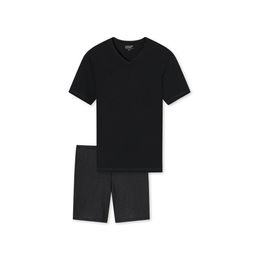 uncover by Schiesser Pyjama in Schwarz | Gr.: S