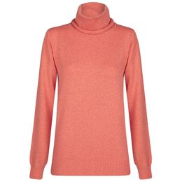 Felix Hardy Feinstrick Zopfmuster Rollkragen Pullover in pink | Gr.: S