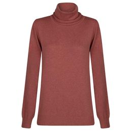 Felix Hardy Feinstrick Zopfmuster Rollkragen Pullover in Rosa | Gr.: M
