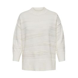 Only Carmakoma Strickpullover in Cloud Dancer | Gr.: 50-52