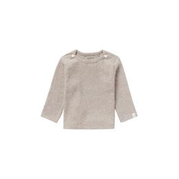 Noppies Langarmshirt Natal in Taupe Melange | Gr.: 62