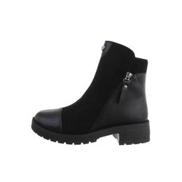 Ital-Design Stiefelette in Schwarz | Gr.: 37