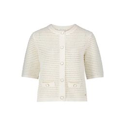 BETTY & CO BETTY & CO Sommer-Strickjacke mit Knopfleiste in Rohwei&szlig; | Gr.: 44
