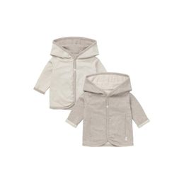 Noppies Strickjacke Bonny - Reversible in Taupe Melange | Gr.: 74