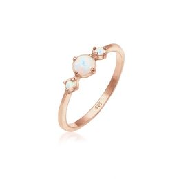 Elli Ring 925 Sterling Silber Verlobungsring in Rosegold | Gr.: 56