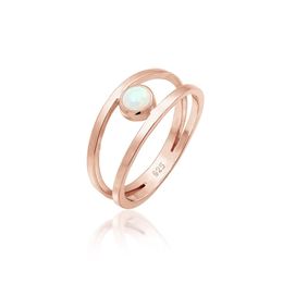 Elli Ring 925 Sterling Silber in Rosegold | Gr.: 56