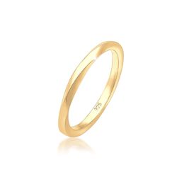 Elli Ring 925 Sterling Silber Twisted in Gold | Gr.: 52