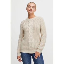 oxmo Strickpullover OXNatasja in Beige | Gr.: S