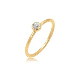 Elli Ring 925 Sterling Silber Verlobungsring in Gold | Gr.: 52