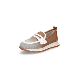 Hispanitas Slipper in Braun Wei&szlig; | Gr.: 39
