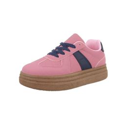 Ital-Design Freizeitschuh in Pink und Blau | Gr.: 36